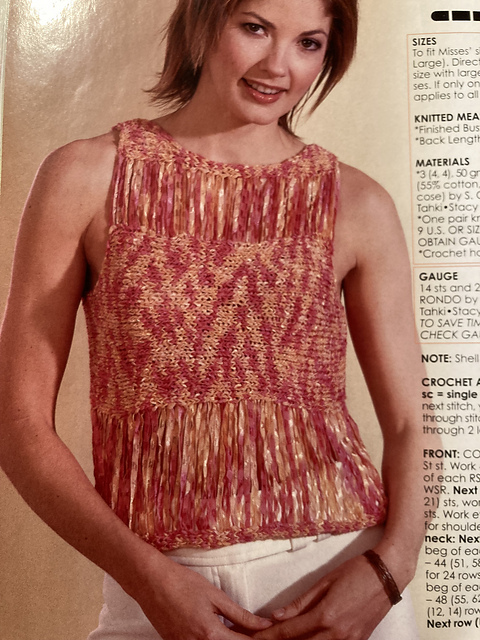 Ravelry: Drop stitch shell pattern by Tahki Stacy Charles