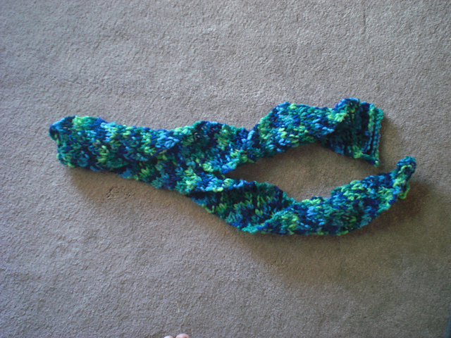 Ravelry: Holey Twisted Scarf, Batman! pattern by Keri Boyle