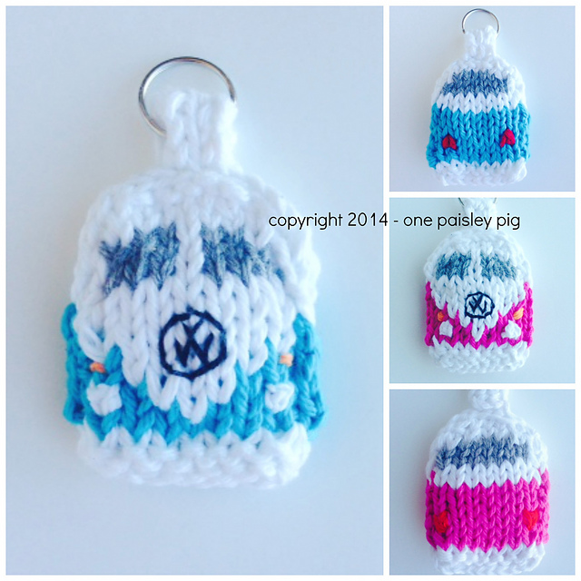Ravelry: VW Van Keychain or Applique pattern by Paisley