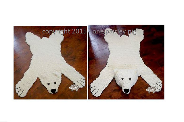 Ravelry: Polar Bear "Skin" Rug pattern by Paisley