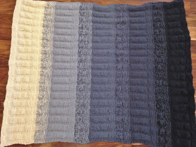 Ravelry: Double Thick Knit Gradient Afghan pattern by Mary Goodwin