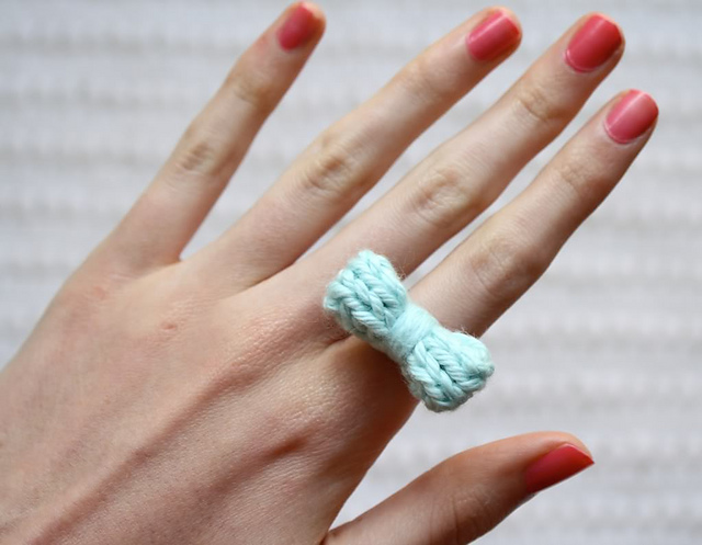 Ravelry: Knit Bow Ring pattern by Meredith Crawford