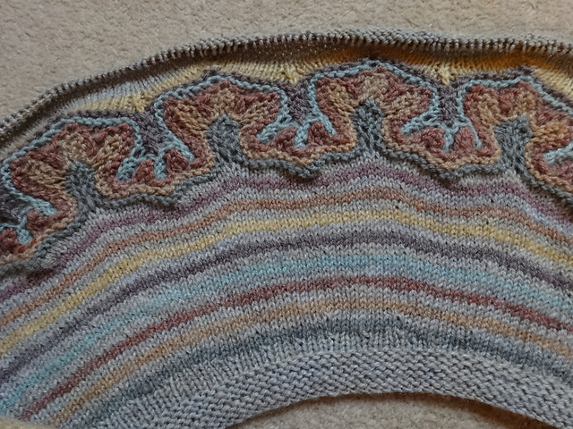 Ravelry: organisedknots' Slartibartfast's Baroque Knitting (handspun)