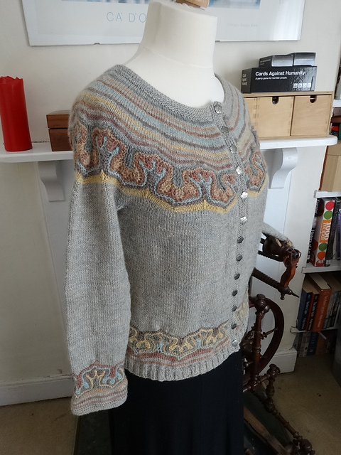 Ravelry: organisedknots' Slartibartfast's Baroque Knitting (handspun)