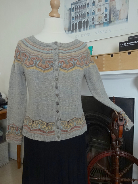 Ravelry: organisedknots' Slartibartfast's Baroque Knitting (handspun)