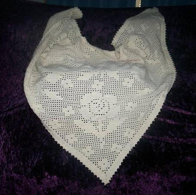 Ravelry: Victorian Rose Shawl C-073 pattern by Terry Hoffman