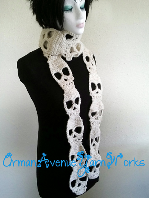 Ravelry: Skull Scarf pattern by Orman Avenue Crochet