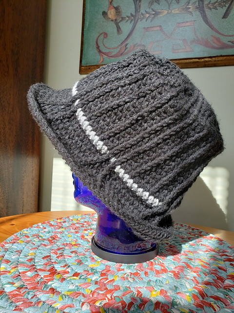 Ravelry Crochetdad Unisex Ribbed Fedora Pattern By Gene Saunders