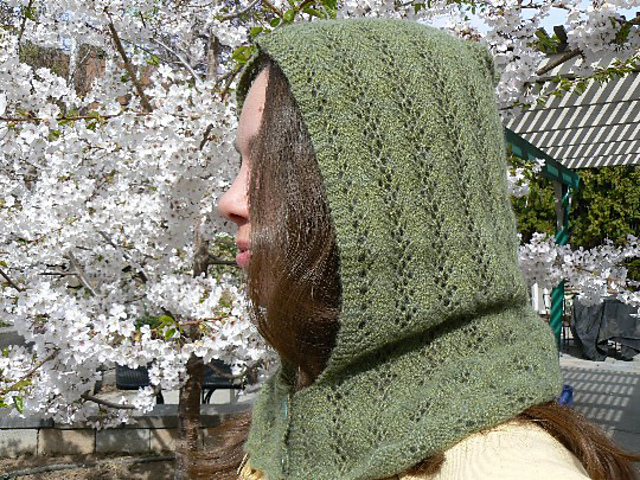 Ravelry: Cashmere Lace Hood pattern by Jennifer Miller Comstock