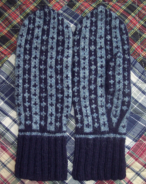 Ravelry: Denim Blues Mittens pattern by Outi Kater
