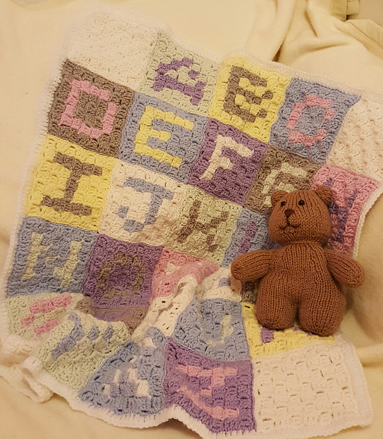 Ravelry: Alphabet Baby Blanket pattern by Kim Dickinson