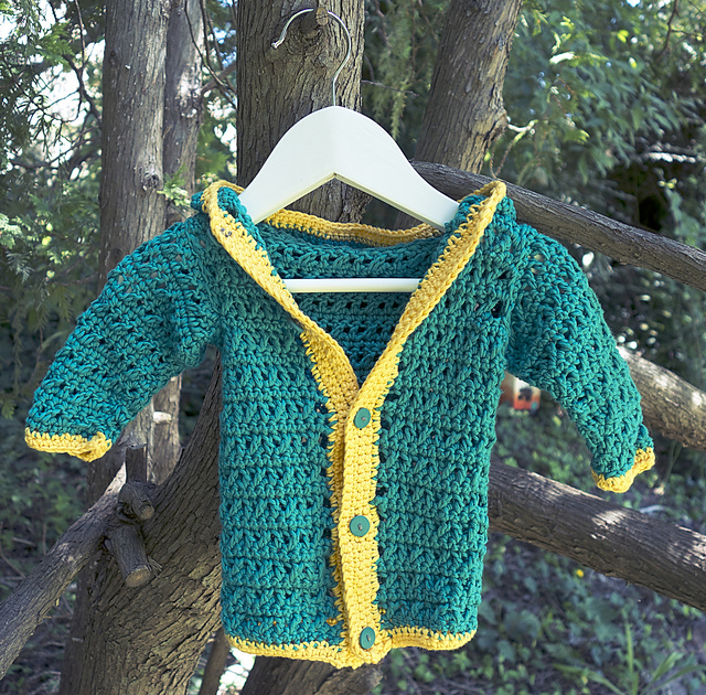 Ravelry: Bright Baby Hoodie pattern by Carrie Drake