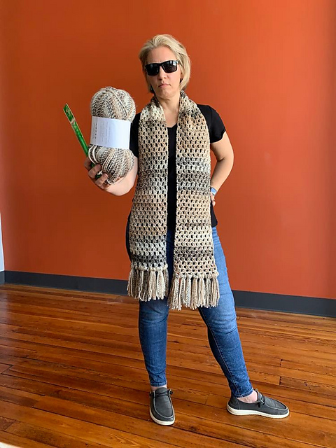 Ravelry: Granny Stripe Scarf pattern by Laura Groff