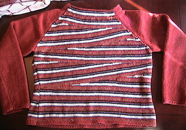Ravelry: Short-row Striped Pullover pattern by Fiona Ellis