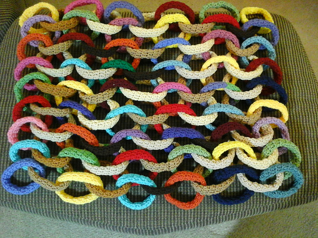 Ravelry: pandastamper's Chain Mail Throw