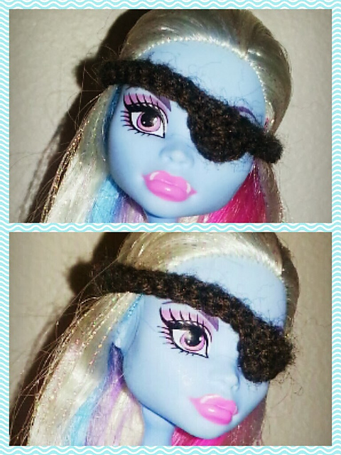 Ravelry: monster high pirate eye patch pattern by paperdoll mom