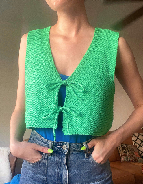 Ravelry: Gushy Garter Vest pattern by Park Williams