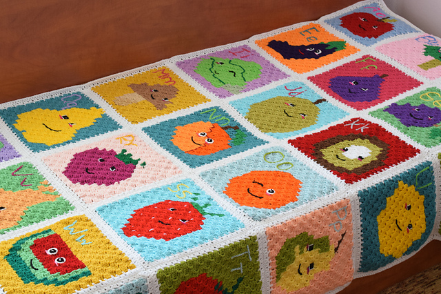 Ravelry: Apple, Broccoli, Carrot, Dewberry c2c design pattern by ...