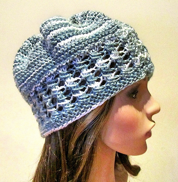 Ravelry: Slouchy Lace Hat pattern by chez pascale