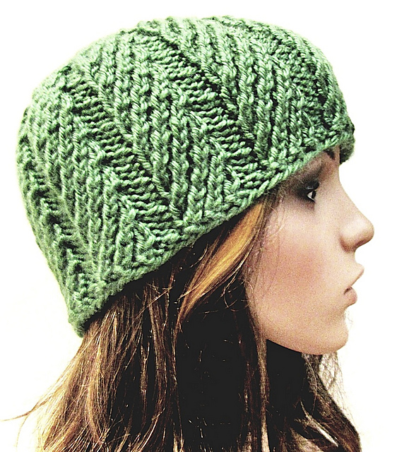 Ravelry: Twisted Rib Hat pattern by chez pascale