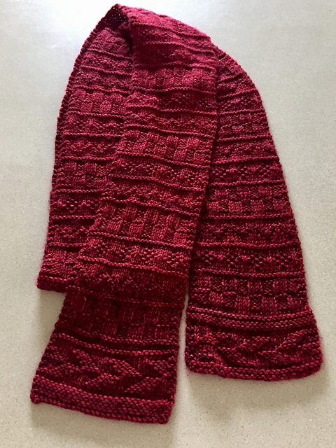 Ravelry: patknitsocks' Sampler Scarf