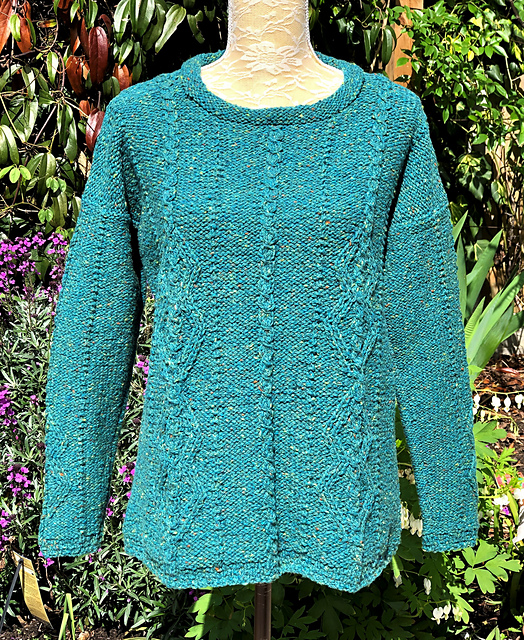 Ravelry: Cabled Patterned Sweater pattern by Pat Menchini