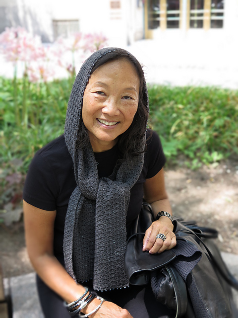 Ravelry: Thistle Stitch Hooded Scarf pattern by Katherine Durack