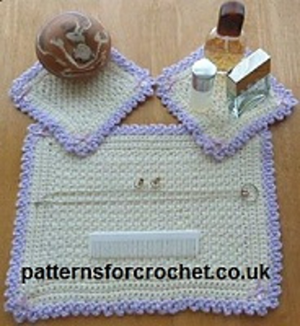 Ravelry: PFC28 Atractive Dressing Table Set pattern by Crochet 'n' Create
