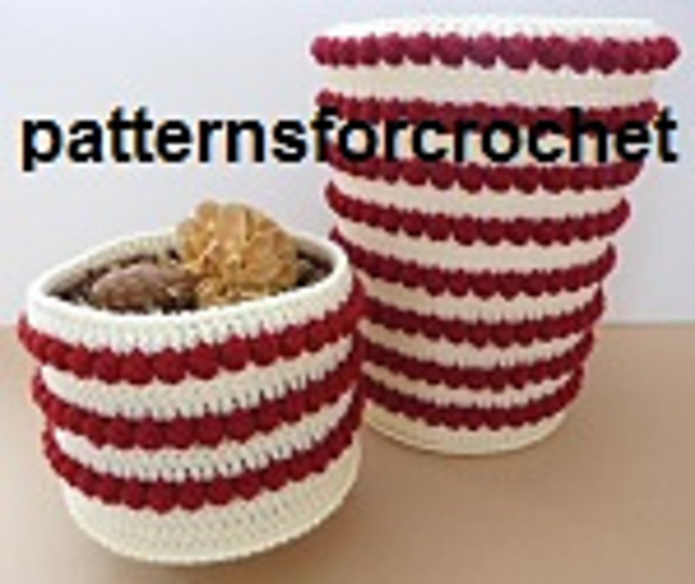 Ravelry: PFC36 Bowl & Waste Bin Cover pattern by Crochet 'n' Create
