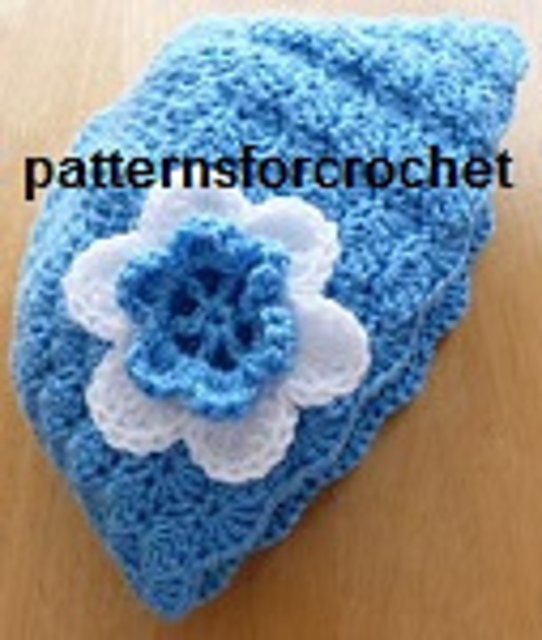 Ravelry: PFC65 Beanie Hat with Flower Motif pattern by Crochet 'n' Create