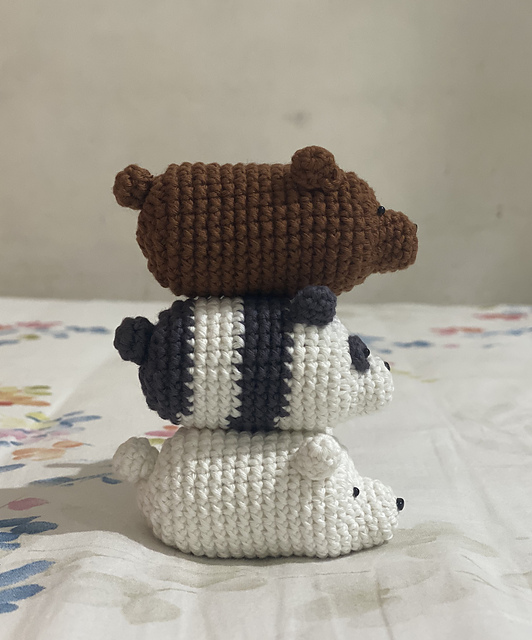 Ravelry: Chibi We Bare Bears pattern by PawlariusCrafts