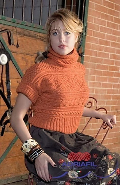 Ravelry: Orsa Minore Mini-Pullover pattern by Adriafil Yarn