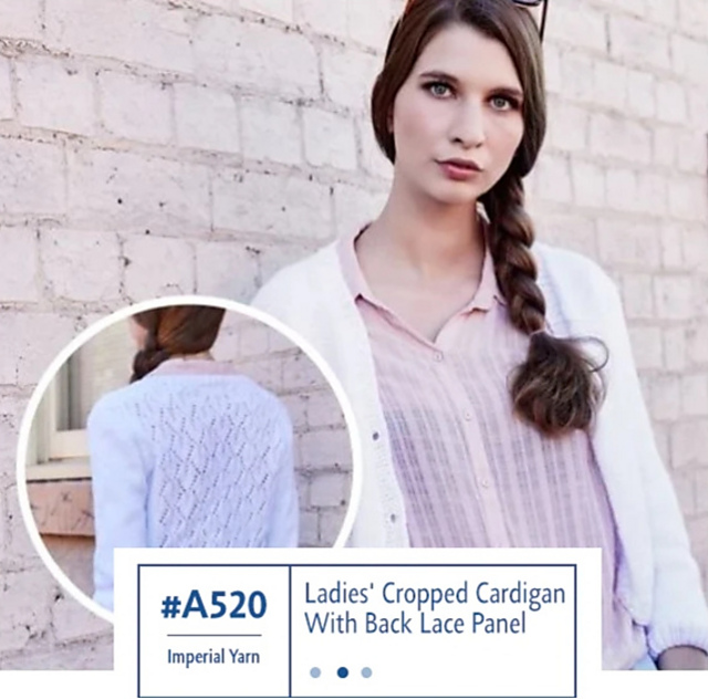 Ravelry: Cropped Lace Cardigan A520 pattern by Lincraft