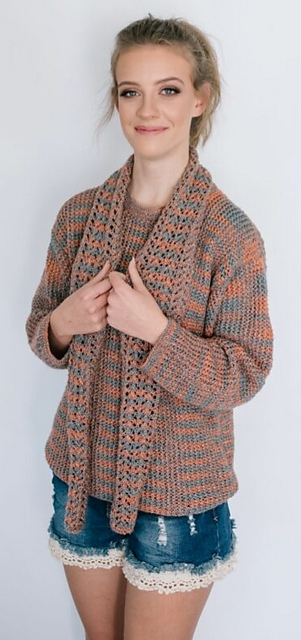 Ravelry: Pullover and Scarf 7844 pattern by Saprotex International ...