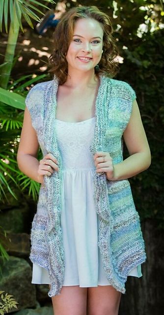 Ravelry: Lace Trim Gilet 7576 pattern by Saprotex International Design ...