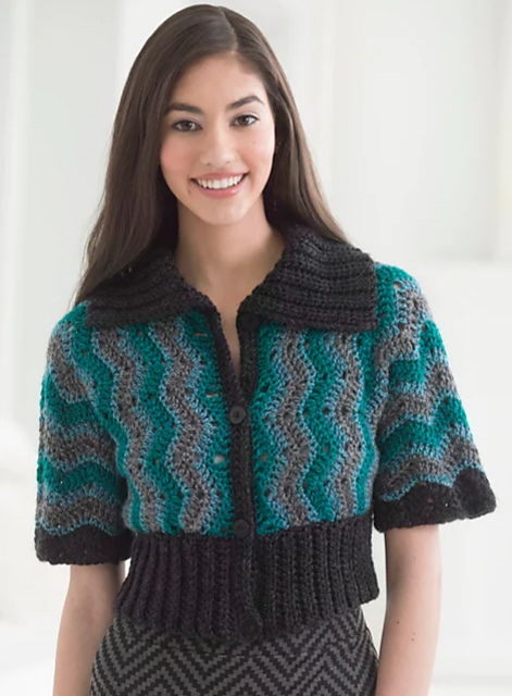 Ravelry: Ripple Bolero L40665B pattern by Teresa Chorzepa