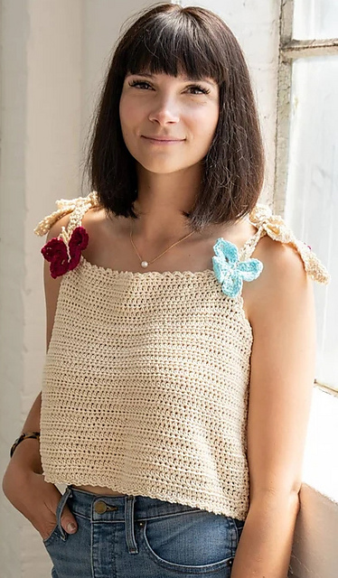 Ravelry: Butterfly Tank Top pattern by Lion Brand Yarn
