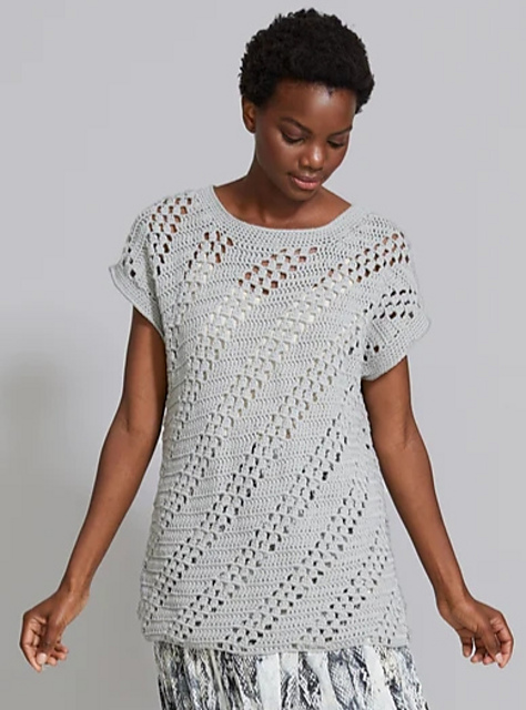 Ravelry: Diagonal Eyelet Top L80353 pattern by Teresa Chorzepa