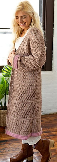 Ravelry: Marla Long Cardigan pattern by Teresa Chorzepa