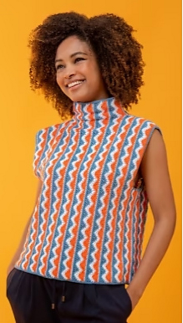 Ravelry: Wavy Slipover pattern by Paintbox Yarns