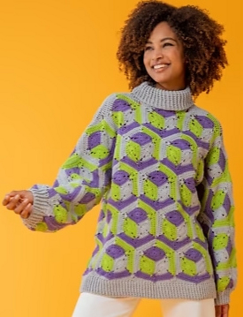 Ravelry: Around the Block Sweater pattern by Paintbox Yarns