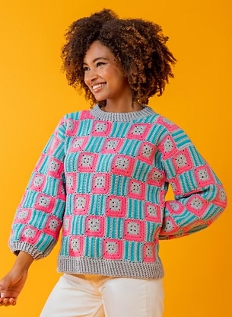 Ravelry: Bold Block Sweater pattern by Paintbox Yarns