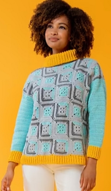 Ravelry: Pixelated Sweater pattern by Paintbox Yarns