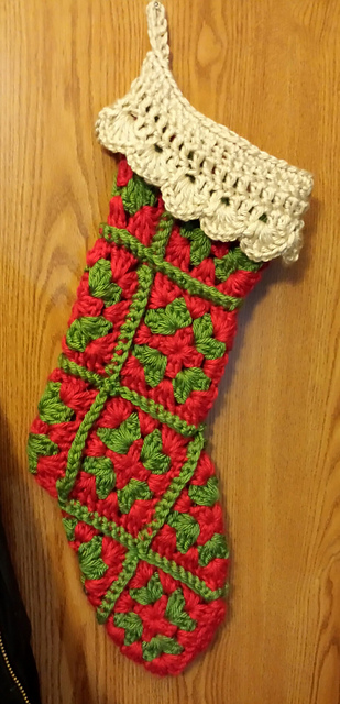Ravelry: Granny Square Christmas Stocking pattern by Crochetown