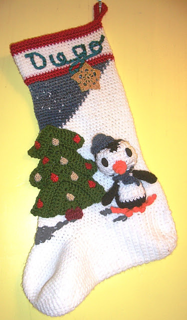 Ravelry: Amigurumi Penguin Christmas Stocking pattern by Pam Grennes