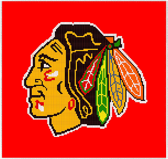 Ravelry: Chicago Black Hawk Afghan pattern by Pam Grennes