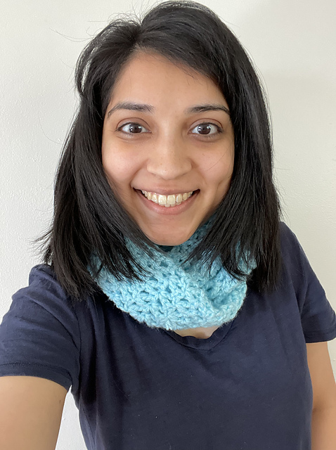Ravelry: V Stitch Infinity Scarf pattern by Preena Divecha