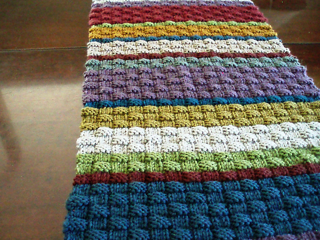 Ravelry: peggity's Rustic Basket Weave Table Runner