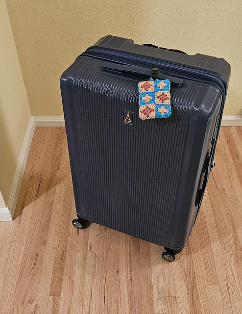 Ravelry: peggity's Granny-square Luggage Tag