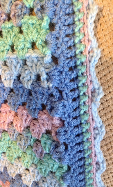 Ravelry: pekeapoomom's Periwinkle Granny Stripe Afghan